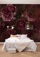 Rouge Intense Floral Wall Mural – Wallpaper Brokers